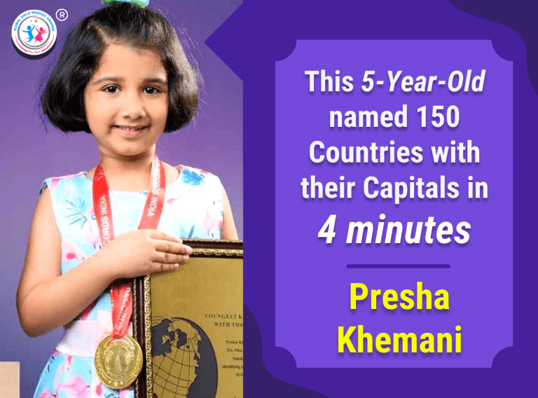 Presha Khemani - This 5-Year-Old Girl Named 150 Countries With Their ...
